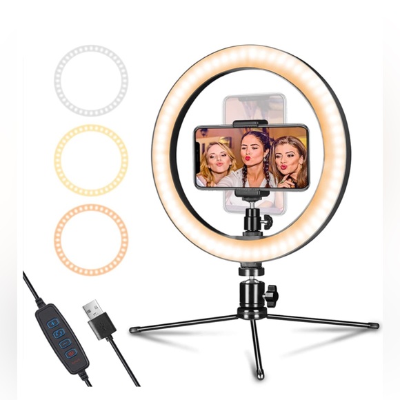 AIXPI | Other | Aixpi Led Ring Light With Tripod Stand Phone Holder ...